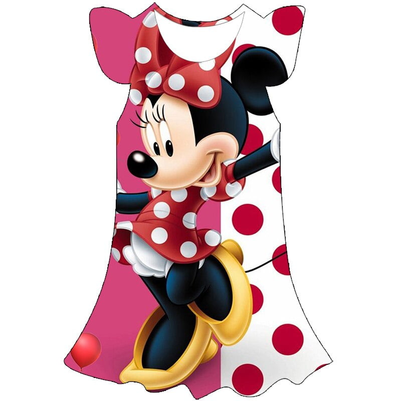 Serie de Disney, vestido de Minnie Mouse, ropa de verano para niños ...