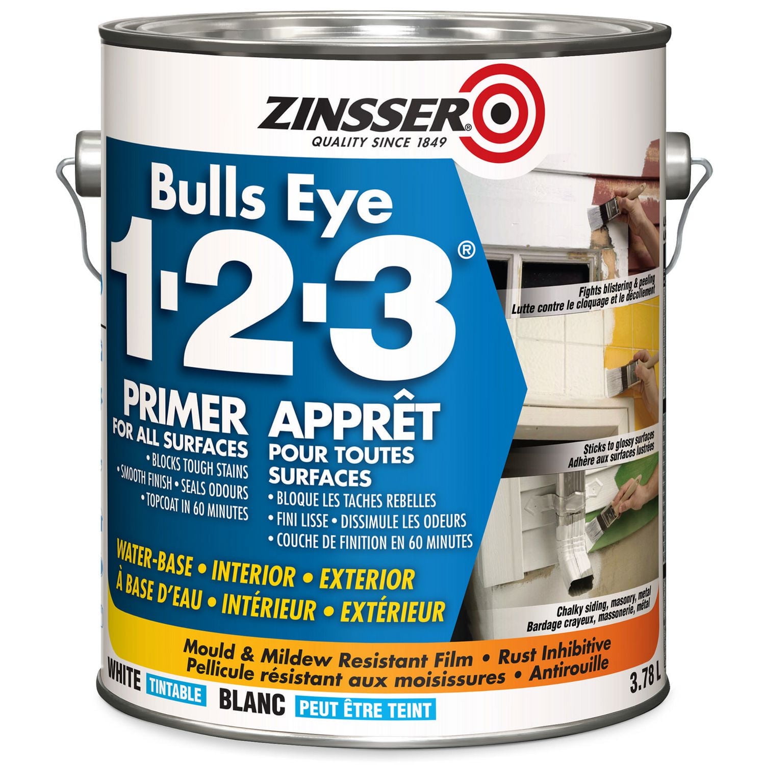 Click here for Zinsser Bulls Eye 1-2-3 Water-Base White Primer-Se... prices