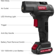 Hyper Tough 3 Gallon Oil Free Portable Air Compressor, 100PSI, Red ...