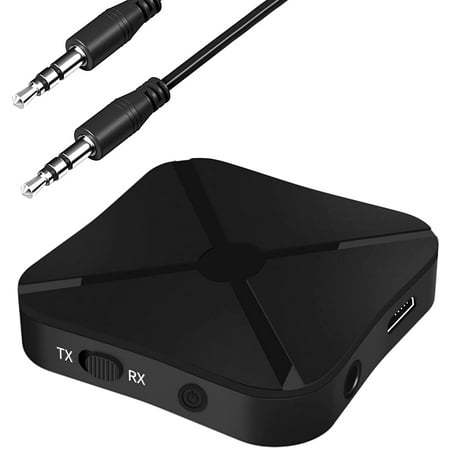 TESNN Wireless Bluetooth Transmitter Receiver Adapter, 2-in-1 Wireless ...