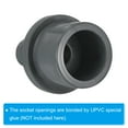Uxcell UPVC Reducer Pipe Fitting 32x16mm, 1 Pack Straight Coupling ...