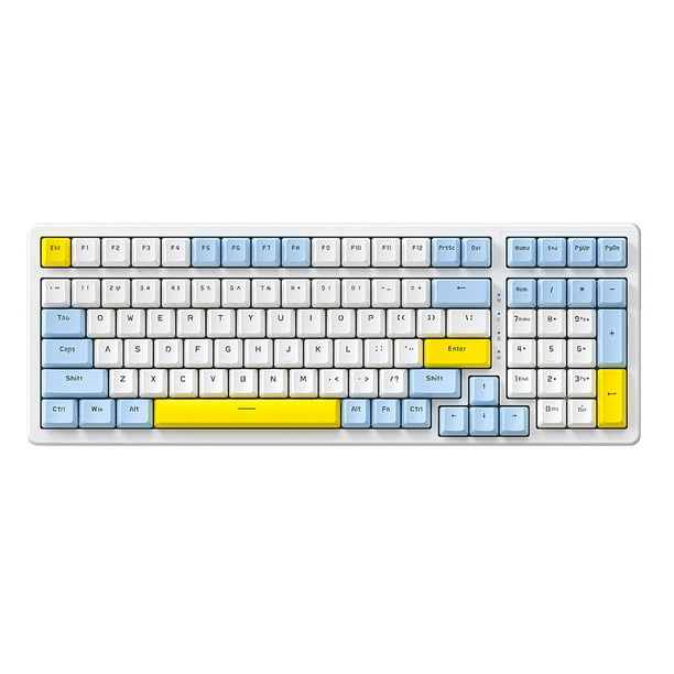 K3 MAX Gaming Keyboard 100 Keys Gamer Keypad para PC Gamer (eje verde ...