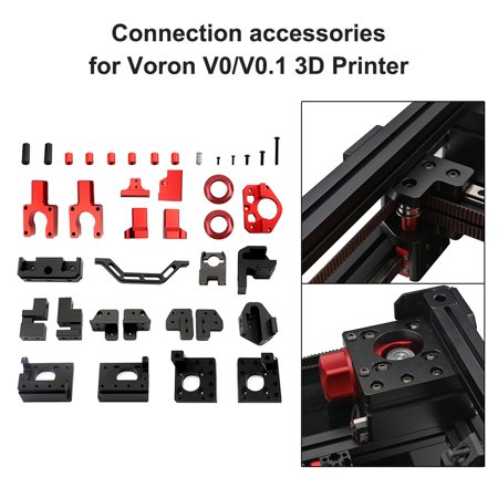 Jinveno For Voron V 0.1 3D Printer Mount Frame Kit Black Red CNC ...
