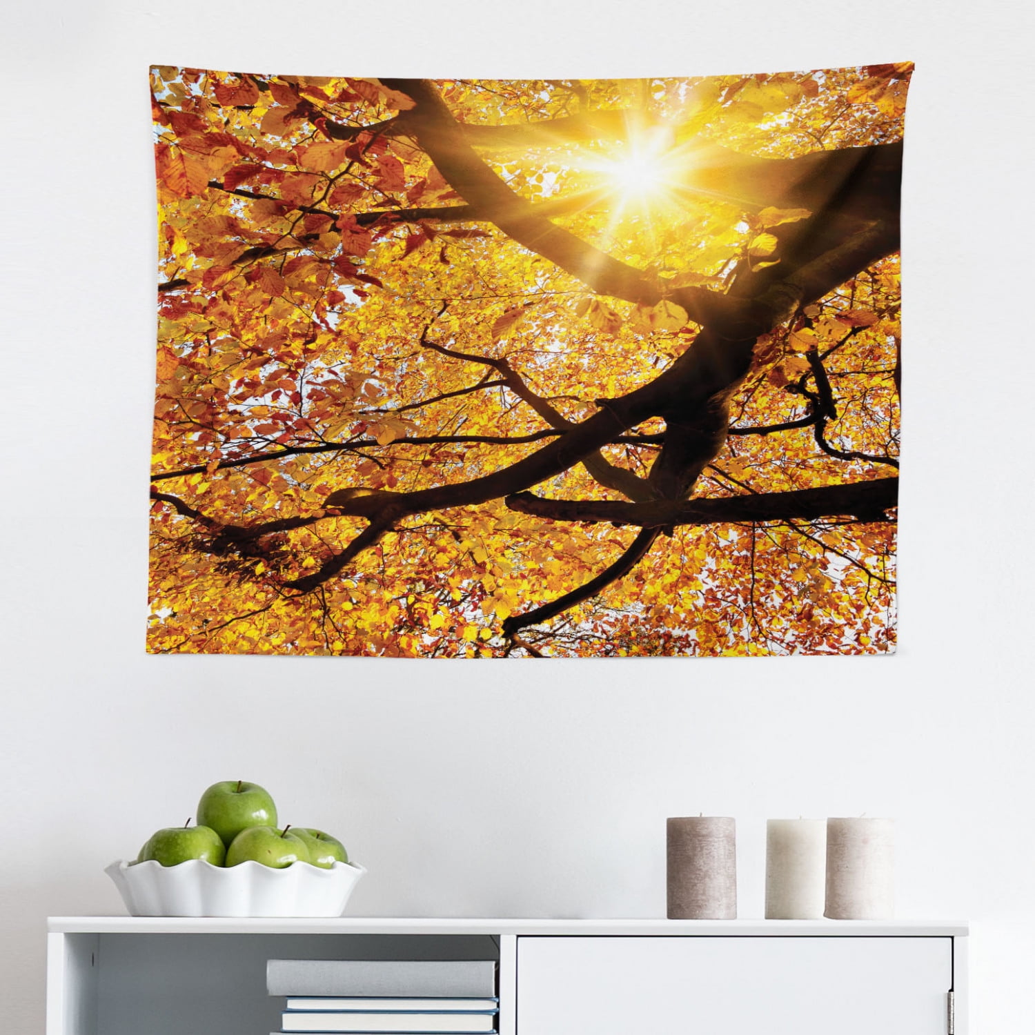 Forest Tapestry, Vibrant Summer Season Above Oaks Rural Angle Freshness ...
