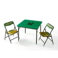 Minecraft 3 Piece Square Metal Folding Table And Chair Set, Green, 24 ...