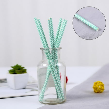 Biodegradable Paper Straws, 100 Straws For Party Supplies, Birthday ...