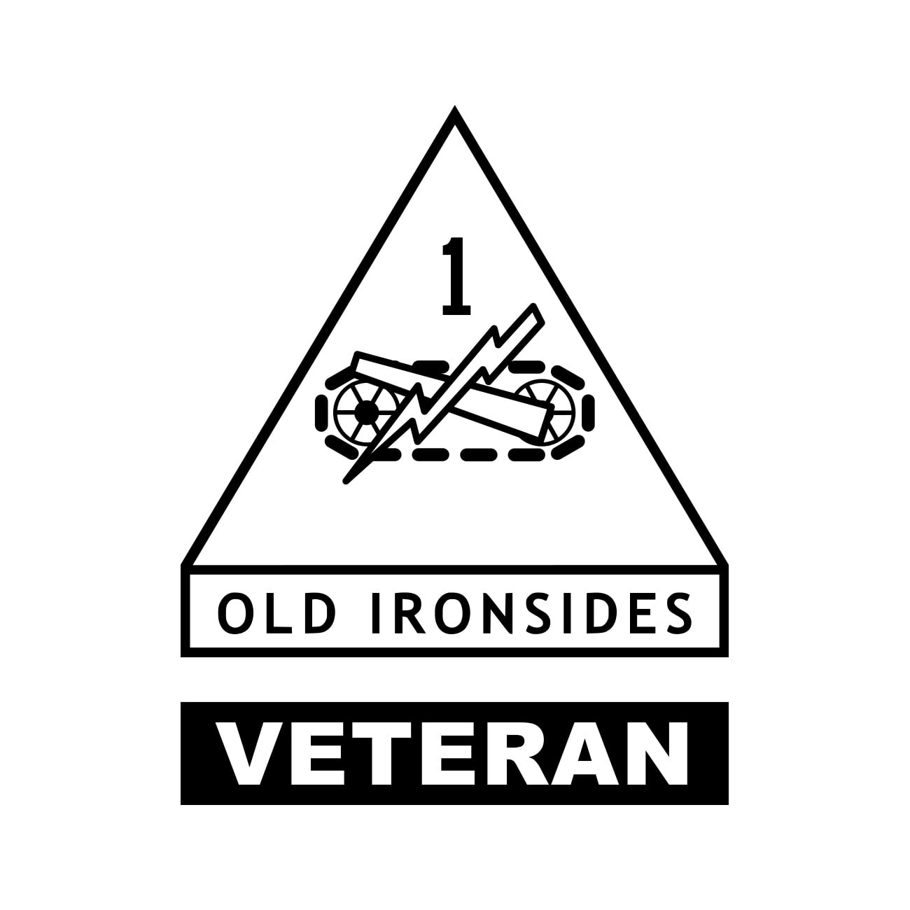 1st Armored Division Veteran Sticker Decal Die Cut - Self Adhesive ...