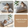 3 in 1 Bean Bag Chair, Convertible Chair Folds from Bean Bag to Lounger ...