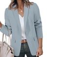 ClodeEU Women's Open Front Lapel Long Sleeve Blazer Jacket,Casual Solid ...