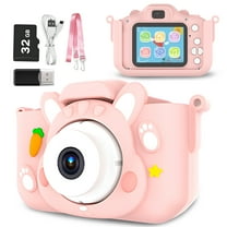 Camera for Kids, Kids Camera with Silicone Cover and 32GB SD Card 1080P ...
