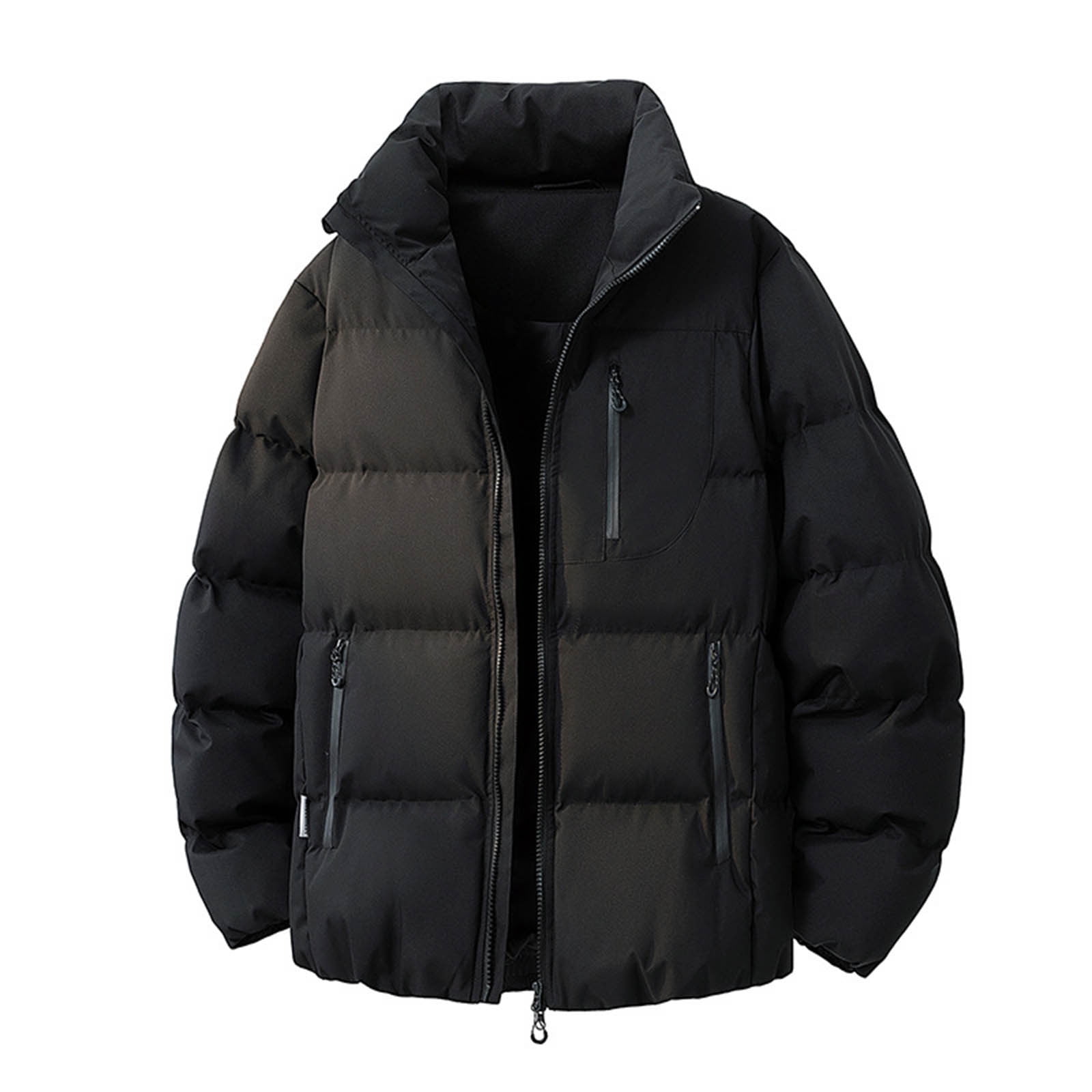 Click here for Lovzfmll Mens Puffer Jacket Stand Collar Quilted Z... prices