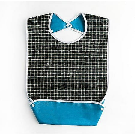 Adult Bib With Optional Crumb Catcher, Waterproof Backing Mealtime ...