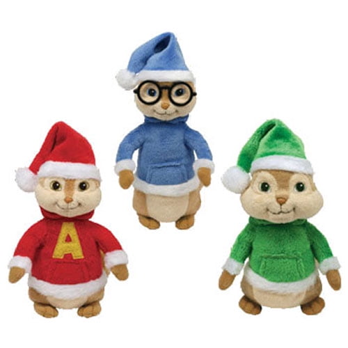 TY Beanie Babies - ALVIN & THE CHIPMUNKS (Set of 3 - Alvin, Simon ...
