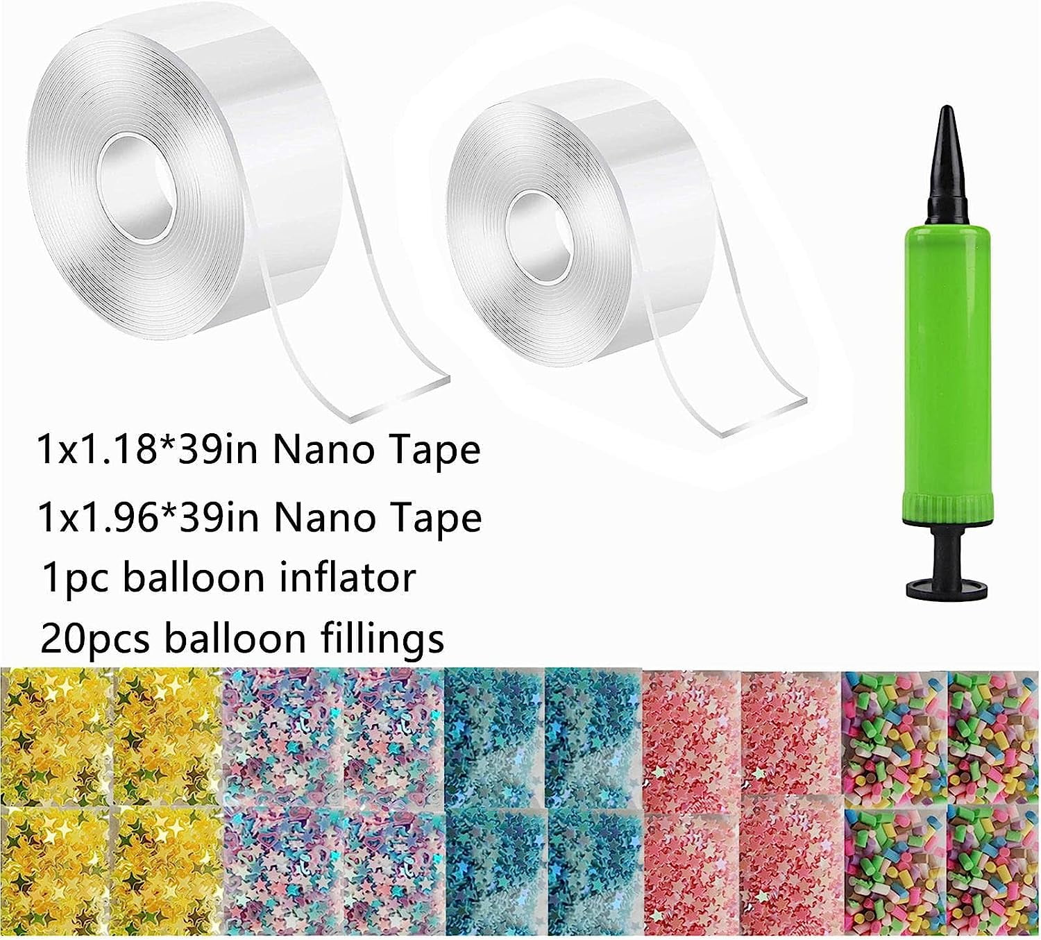 Nano Tape Kit Nano Tape Bubble Kit For Kids, 5*3m Nano Tape Squishy Kit ...