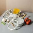 Free Shipping! Thyme & Table 12-Piece Ceramic Cookware Set White & Gold ...