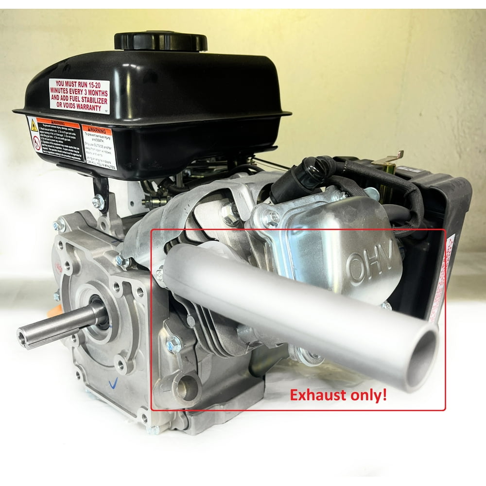 Low Profile Exhaust, For Predator 79cc, Coleman 3hp, Go Kart & mini ...