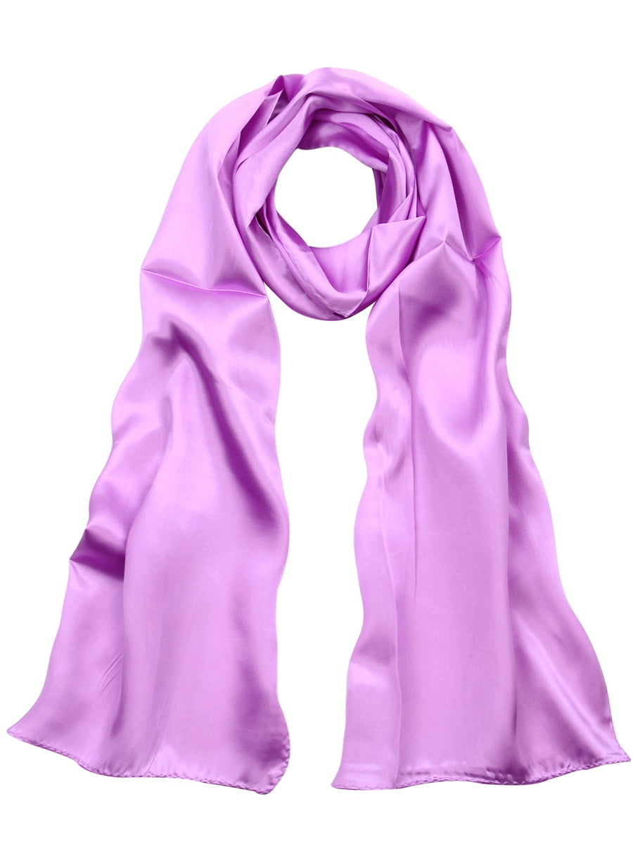 Elegant Silk Feel Solid Color Satin Oblong Scarf Wrap - Walmart.com