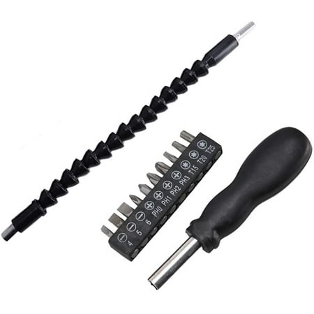Qianli 3 Pieces Flexible Drill Bit Extension and 10 Drill Bit Sets ...