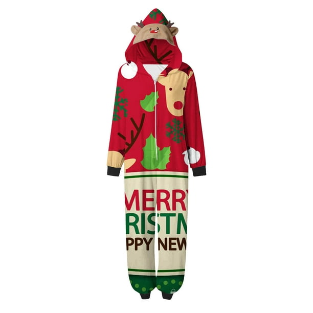 Birdeem Parent-child Warm Christmas Set Printed Home Wear Hoodid ...