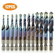 TSV Allen Wrench Drill Bits Set, Magnetic S2 Alloy Steel Hex Bits, 1/4" Hex-Shank, Metric & SAE ...