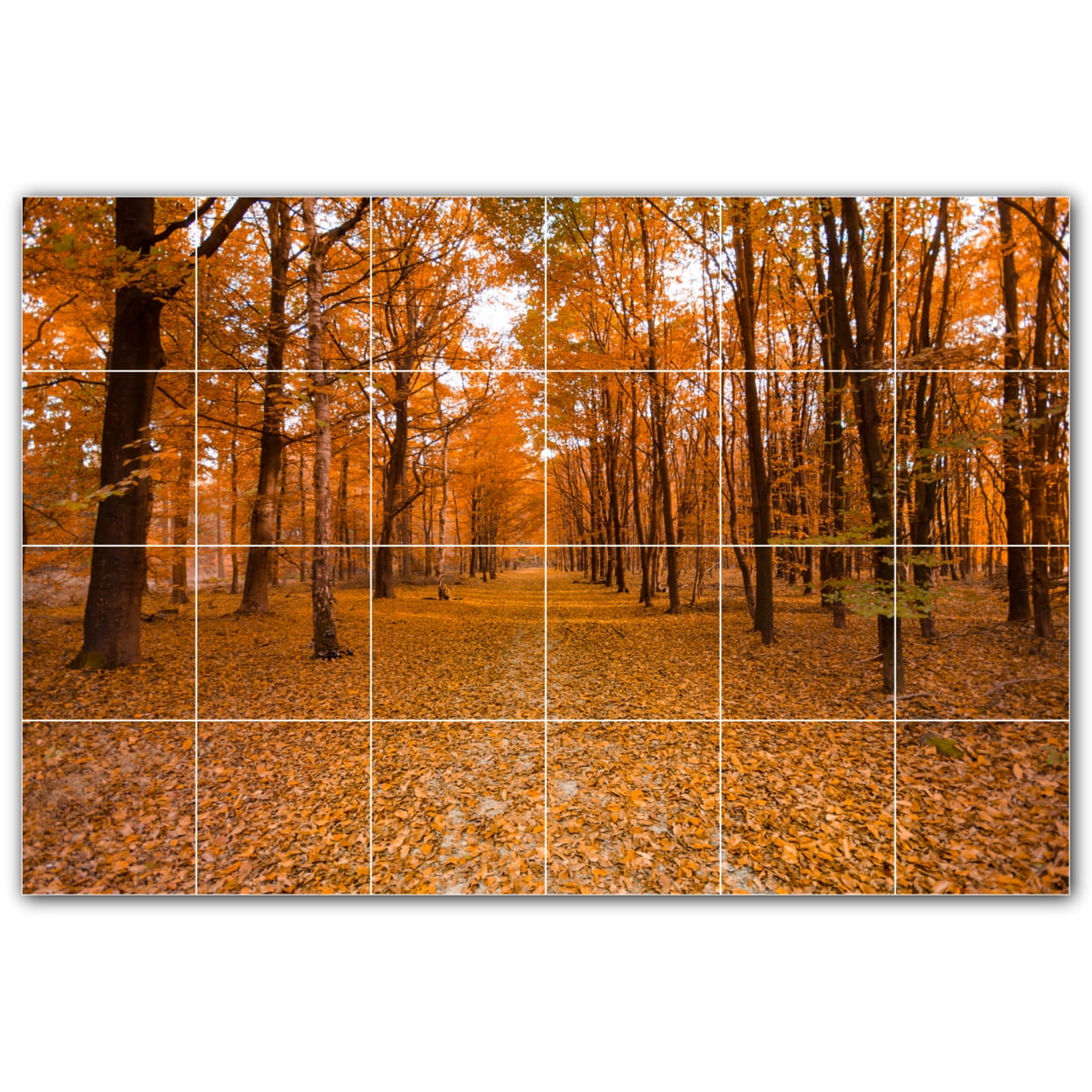 Picture-Tiles.com: Autumn Ceramic Tile Wall Mural WAL500030-64L. 48"W x ...