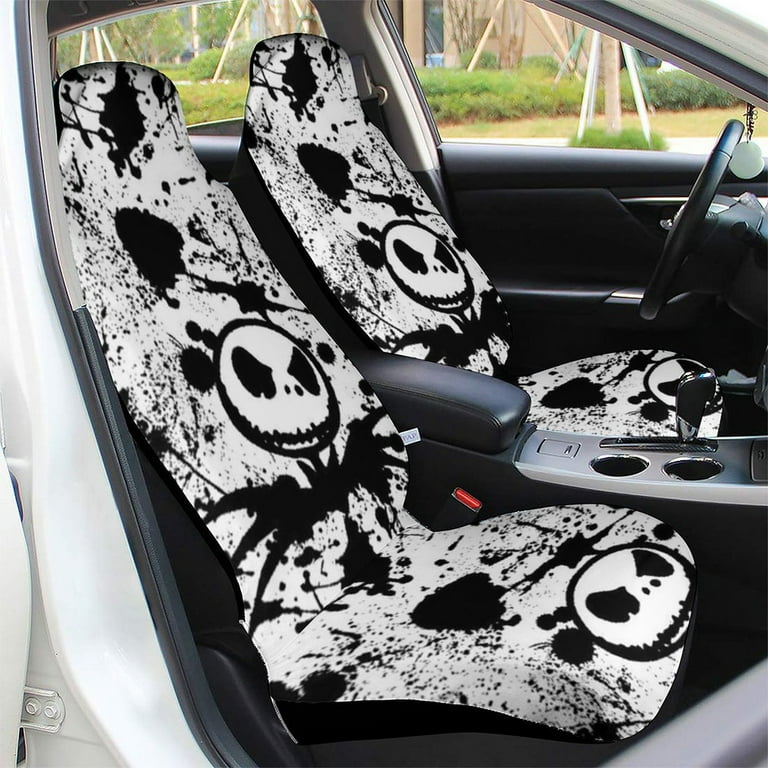 The Nightmare Before Christmas Jack Skellington Car Seat Covers Vehicle Front Seat Protector Mat Cover Accessories