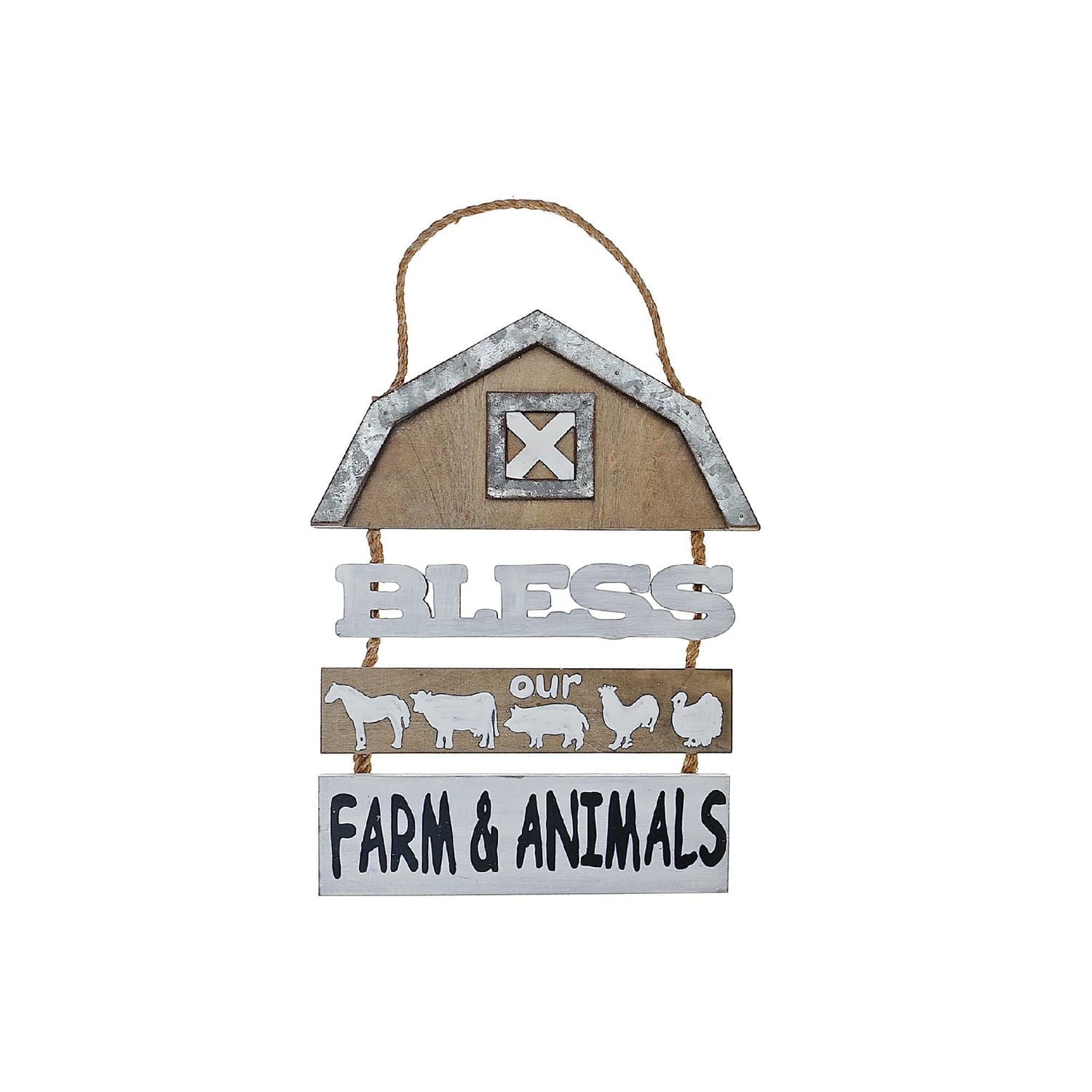 Click here for Ih Casadécor Bless Our Farm & Animals Hanger 13 In prices