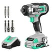 Hammerhead 20V 1/4 Inch Cordless Impact Driver Kit with 1.5Ah Battery ...