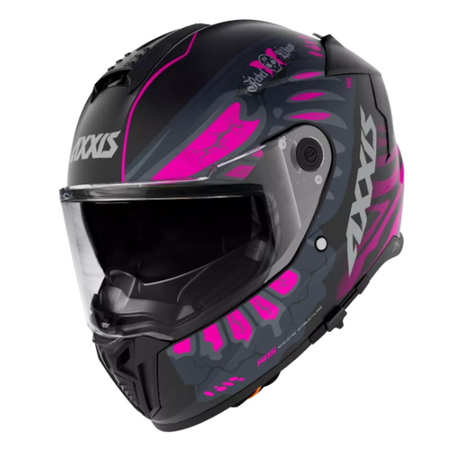Casco motociclista L integral Axxis Solid B8 Rosa flour Mate L | Bodega ...