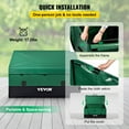 VEOVRbrand Outdoor Storage Box, 230 Gallon Waterproof PE Tarp Deck Box ...
