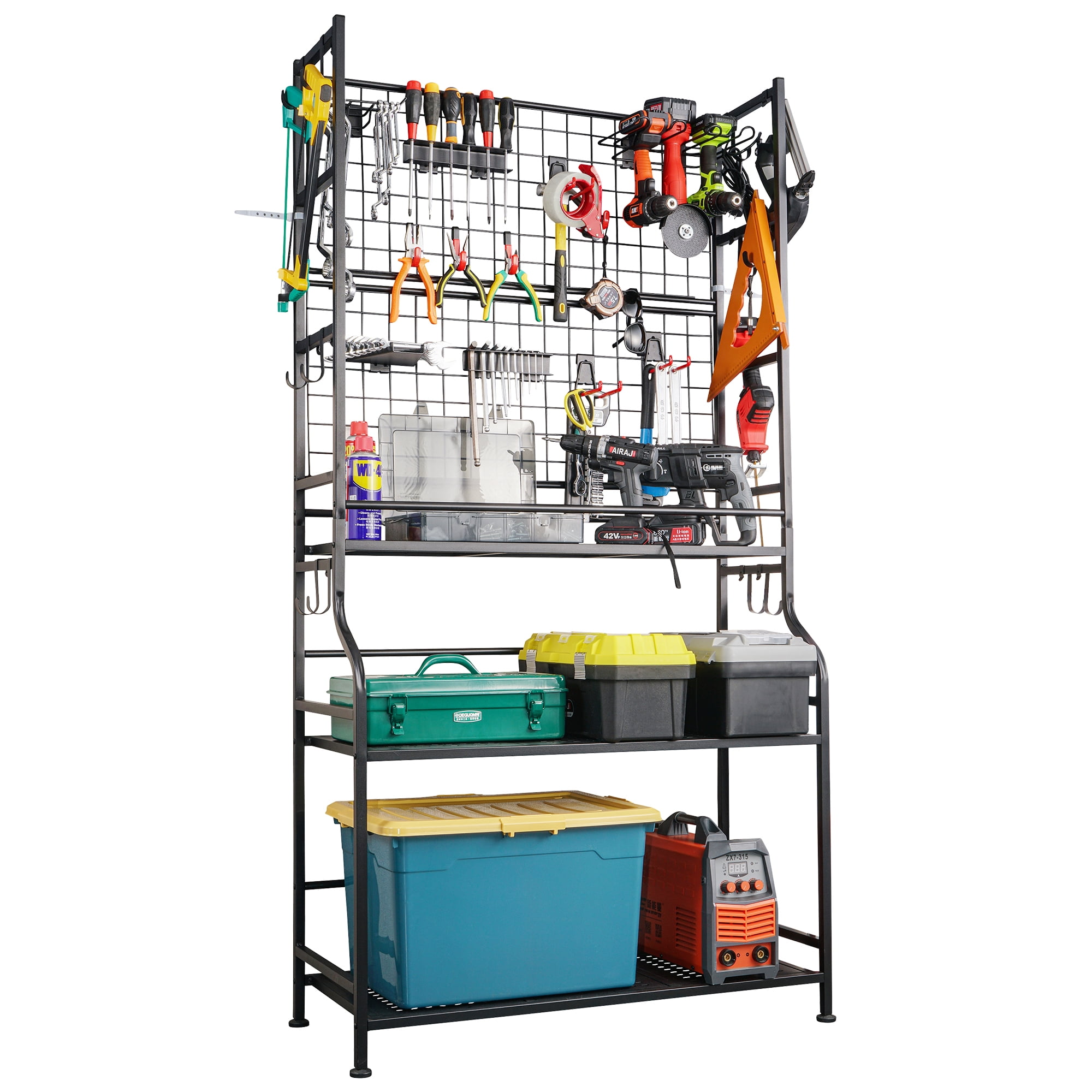 Buy MYTHINGLOGIC Tool Storage Organizer Rack Tool Rack Holder Power ...