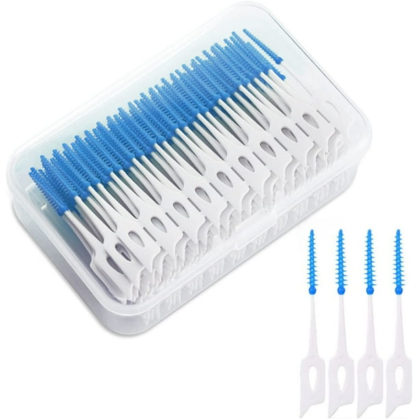 SHAR 160 Pieces Silicone Double Sided Interdental Brushes Adaptive Dual ...