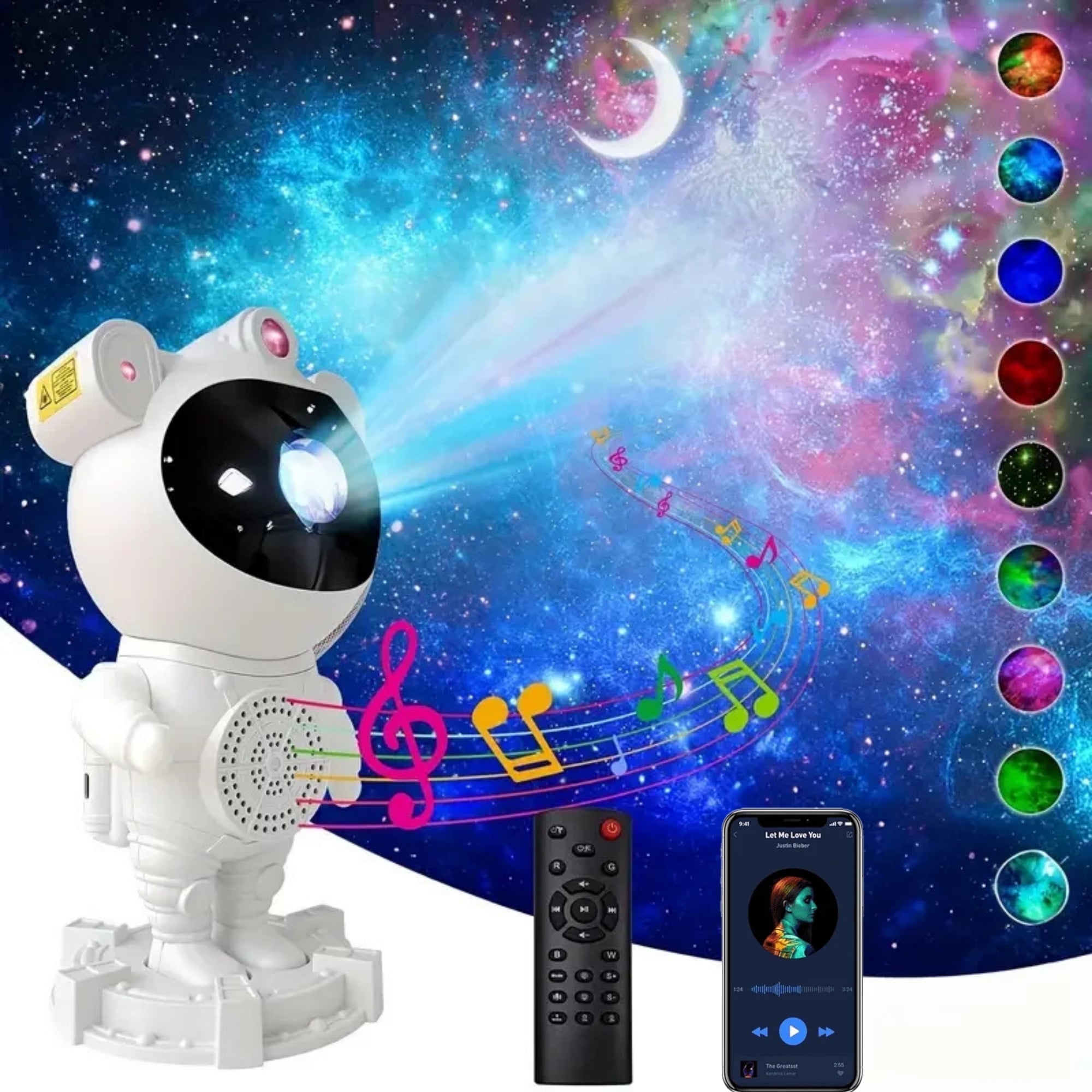 Click here for Qxwpbv Astronaut Galaxy Projector W/ Bt Speaker  W... prices