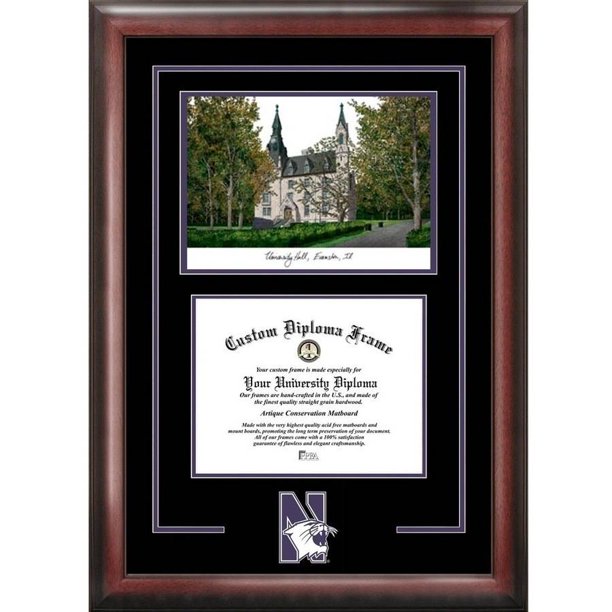 Northwestern University 8.5" x 11" Spirit Graduate Diploma Frame ...