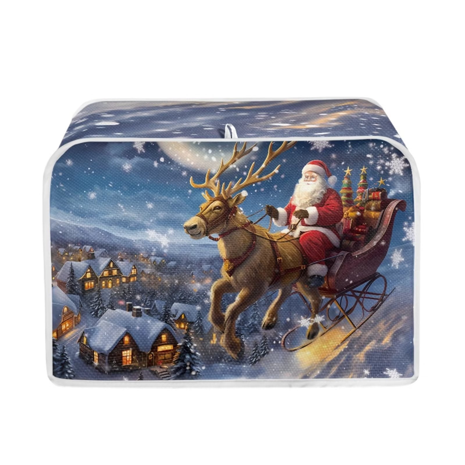 Renewold 2 Slice Toaster Cover Washable Waterproof Santa Reindeer ...
