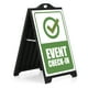 M&T Displays Black Street SignPro Board, Weatherproof A-Frame Sidewalk ...