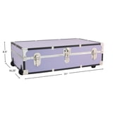 Seward Under the Bed 31" Trunk with Wheels & Lock, Lilac - Walmart.com