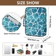 ALAZA Abstract Marble Pattern Expanding Accordion File Folder 3 Ring ...