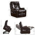 Electric Power Lift Recliner Chair, Modern Sofa with 8 Point Vibration ...