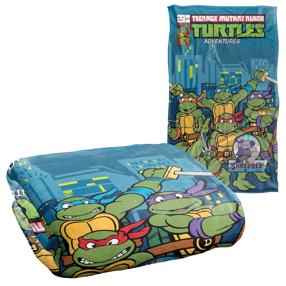 TMNT Blanket, 36"x58" TMNT Comic Cover No.21 Silky Touch Super Soft ...