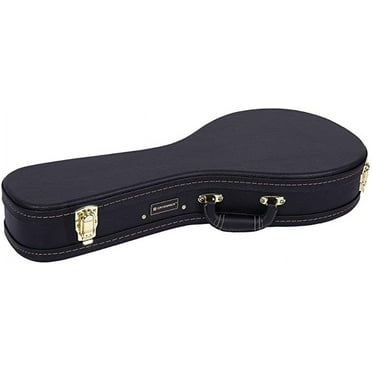 Crossrock Deluxe Wood Hard F-style Mandolin Case,Black , Tweed & Brown ...
