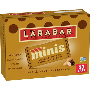 Larabar Healthy Snacks, Peanut Cookie Mini Bars Variety Pack, Gluten ...