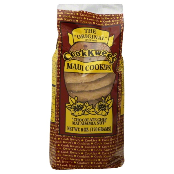 Cook Kwee's Chocolate Chip Macadamia Nut Cookies, 6 Oz. - Walmart.com