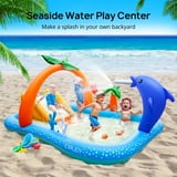 Sable BIG EXTRA LARGE Inflatable Pool, 95x75x40in Rectangular Pool for ...