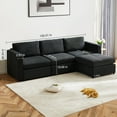 CONCETTA Comfy Living Room Convertible Modular Sectional Sofa, 4 Seat L ...