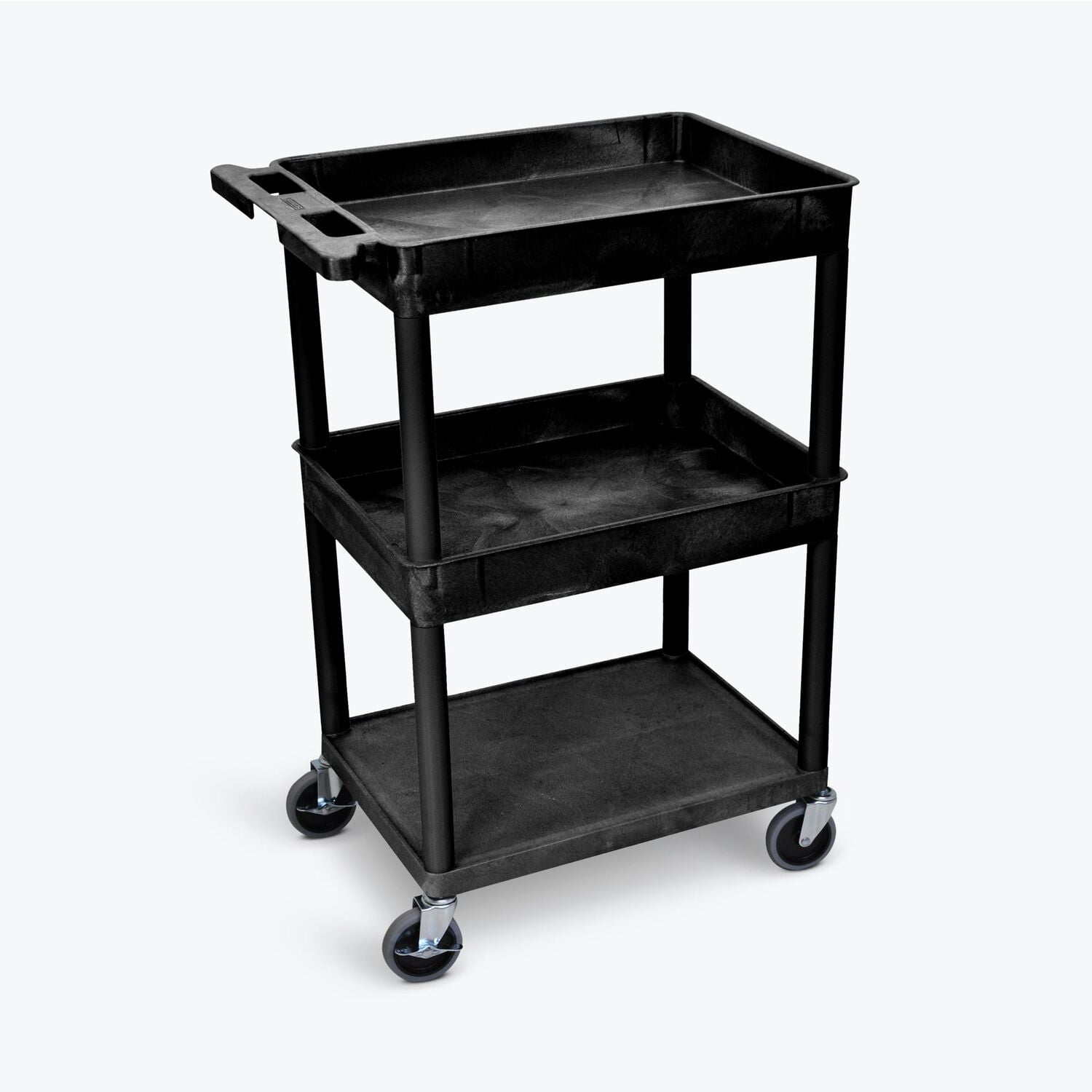 Luxor 2 shelf tall utility cart - profbuilding