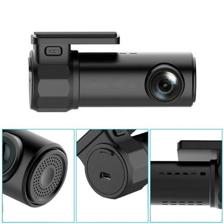 HD Rotation Car DVR Camera Wide Angle Video Recorder G-sensor Vehicle ...