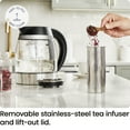 Chefman Lightning 1.8L Custom-Temp Electric Kettle, 1750W with Tea Infuser - Stainless Steel ...