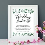 Koyal Wholesale Wedding Party Signs, Natural Greenery, Wedding Bucket ...