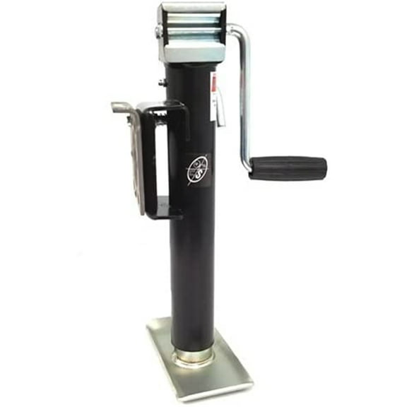 Side Wind Tubular Swivel Jack with Weld-on Pipe Mount 5,000 lb. 10 Inch ...